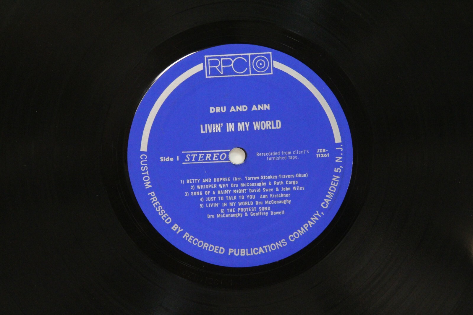 Dru Ann LP Vinyl Livin in My World Private Press RPC 1968 Femme Folk | eBay