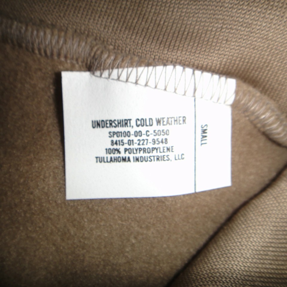 Set of MILITARY POLYPRO Top & Bottom Underwear - Extreme Cold - NIB ...