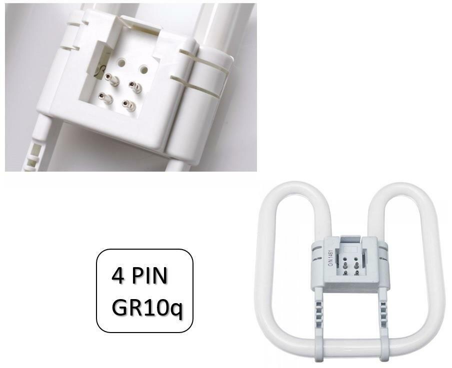 Elpine 4,2 PIN 16W/28W/38W GR10Q Light Fitting Bulb 2D D Tube Bathroom ...