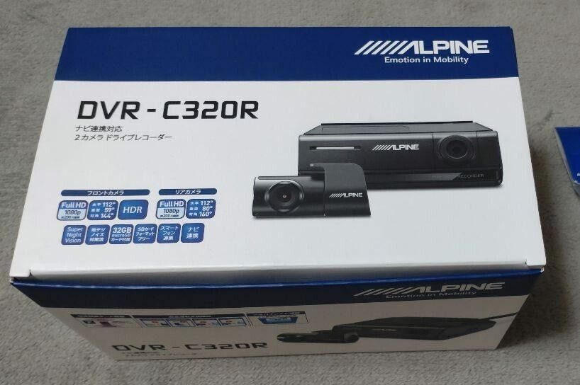 Alpine DVR-C320R WiFi & GPS Stealth Dash Camera Front & Rear 1080p HD ...