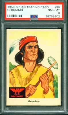 1959 Fleer Indian Trading Card #50 GERONIMO Apache Warrior (NM/MINT ...