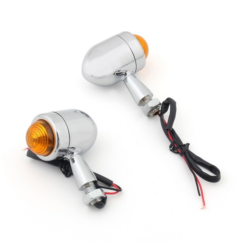 2x Bullet Mini Heavy Duty Motorcycle Turn Signal Indicators Light ...