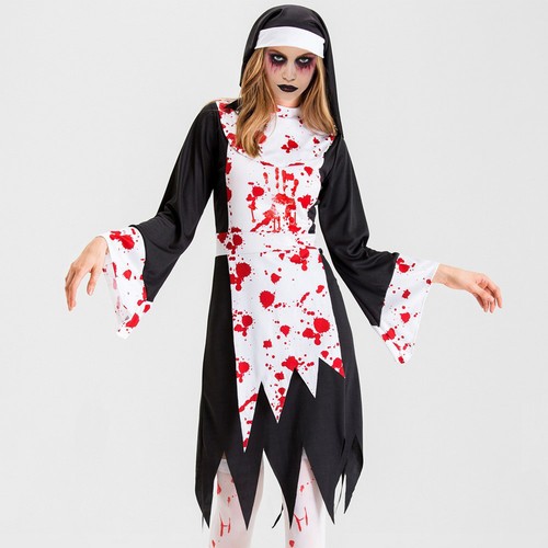 Women Horror Vampire Costume Horror Costumes Suit with Hat Halloween ...