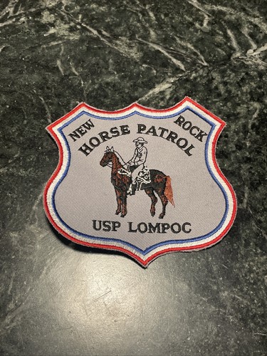 Obsolete DOJ USP LOMPOC CA PATCH POLICE CORRECTIONS MOUNTED HORSE ...