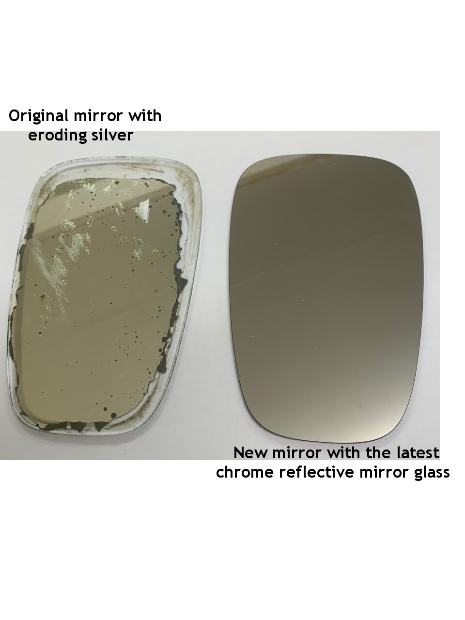 DESMO Small Head 5" Replacement Convex Wing Mirror Glass To Suit ...