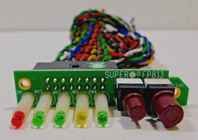 Supermicro FP813 Front Panel Power Button Switch Board for sale online ...