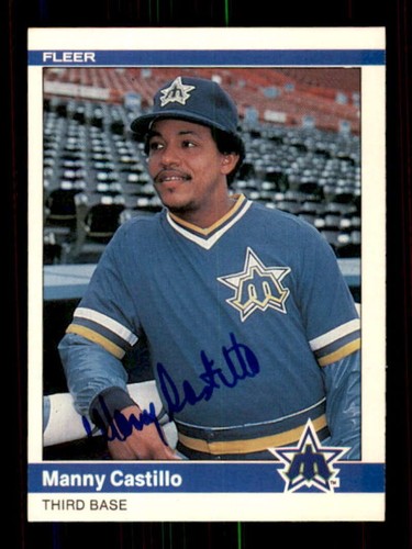 1984 Fleer #607 Manny Castillo AUTOGRAPHED!!! Mariners 544980 | eBay
