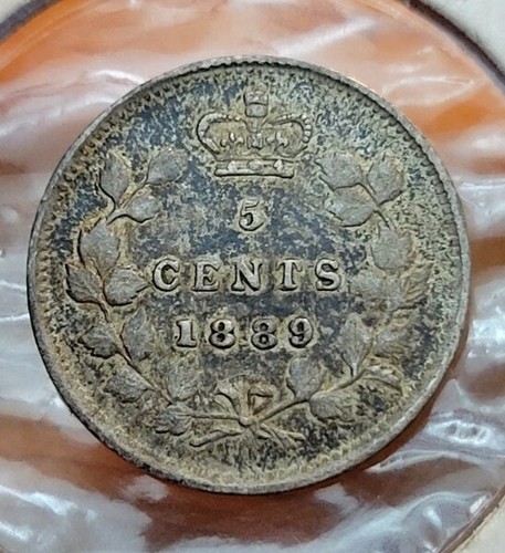 1889 Canada Queen Victoria Silver 5 Cents Coin--High grade | eBay