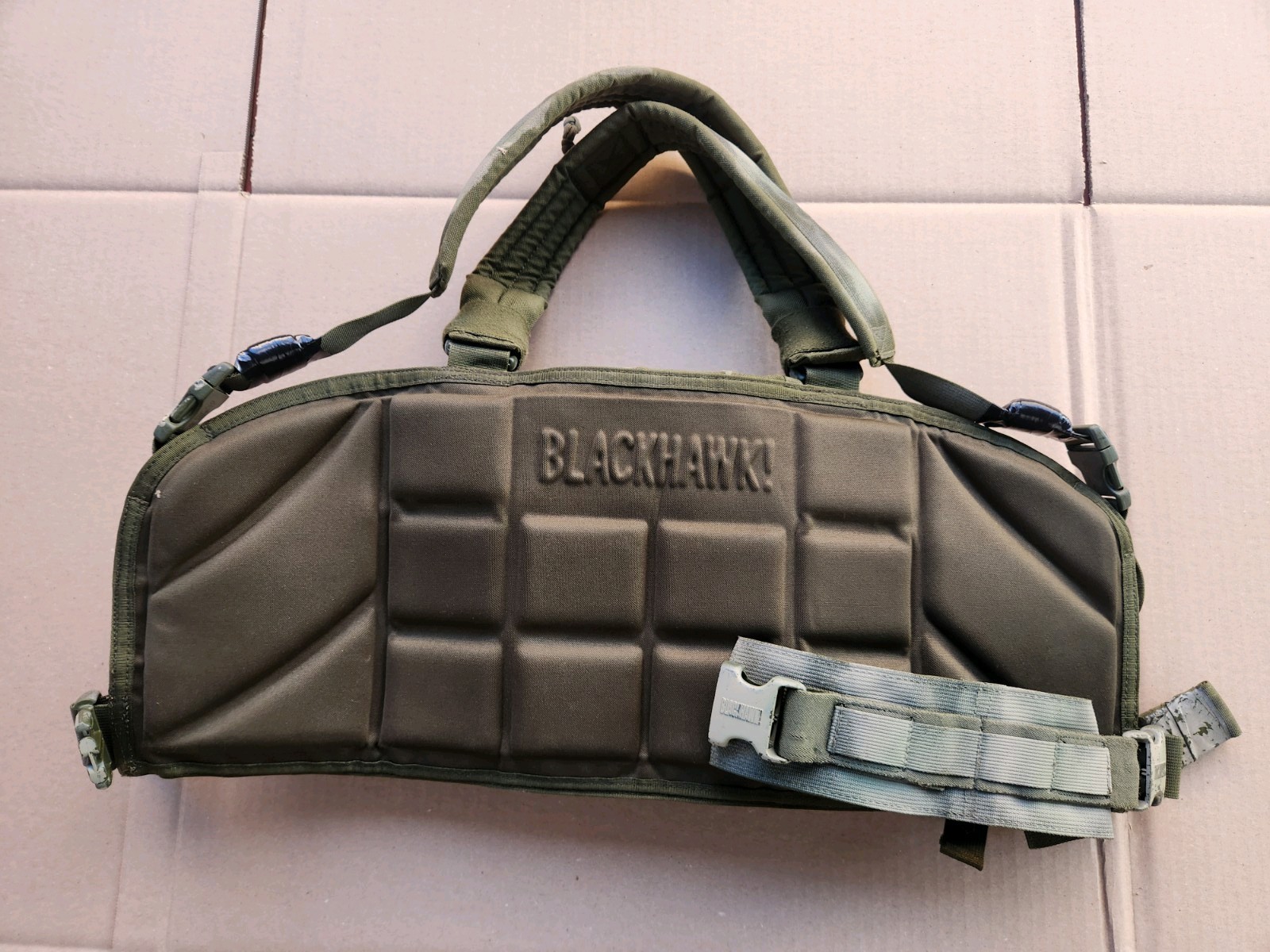 Oldschool Blackhawk! Commando Chest Rig OD Green Painted Modified SOF ...