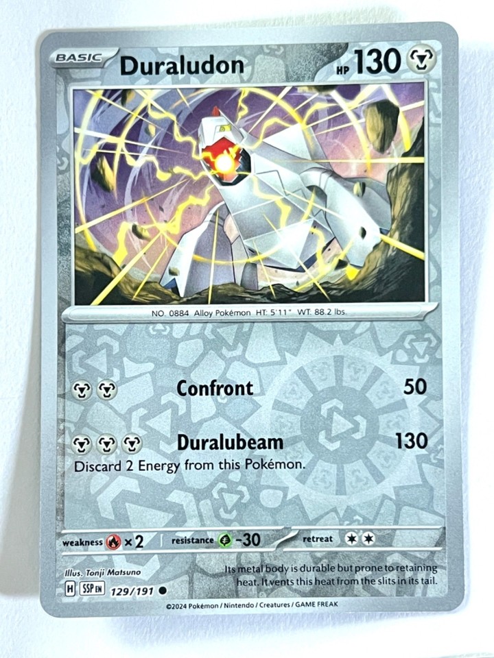 Duraludon 129/191 Reverse Holo Common Surging Sparks Pokemon TCG - Near ...
