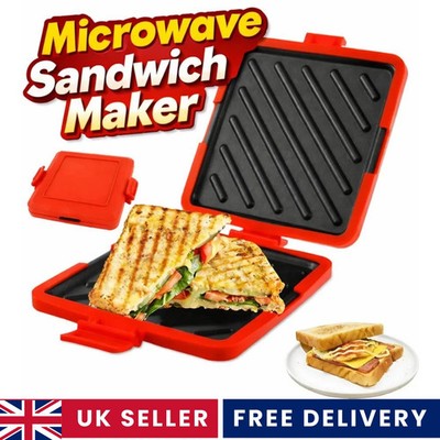 Toasted Sandwich Maker Microwavable Machine Waffle Toastie Maker ...
