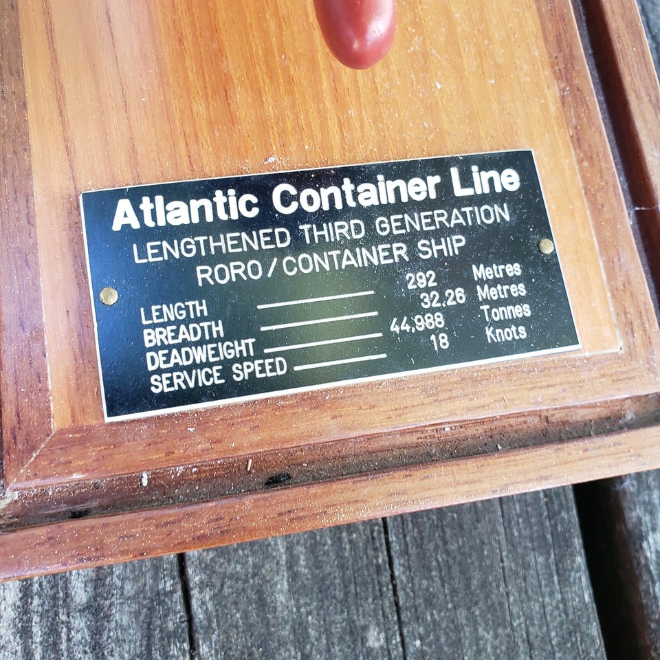 ACL Atlantic Container Line Model Ship VINTAGE Modelos Navales Riera 1: ...