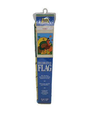 Meadow Creek Decorative Flag Welcome Turkey 28 x40" NEW Thanksgiving ...
