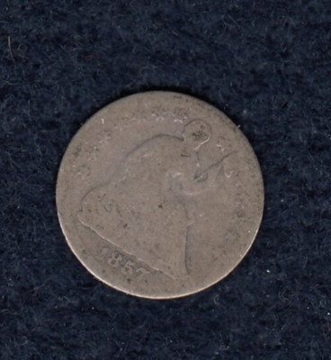 1857 US Half Dime Silver Coin C10 | eBay