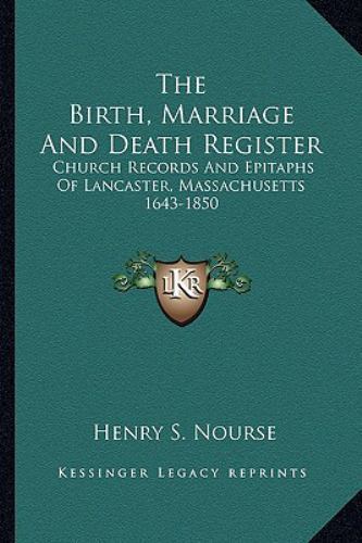 Birth, Marriage and Death Register : Church Records and Epitaphs of ...