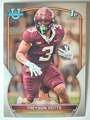 TREYSON POTTS 2022 TOPPS BOWMAN UNIVERSITY CHROME ROOKIE CARD #97! | eBay