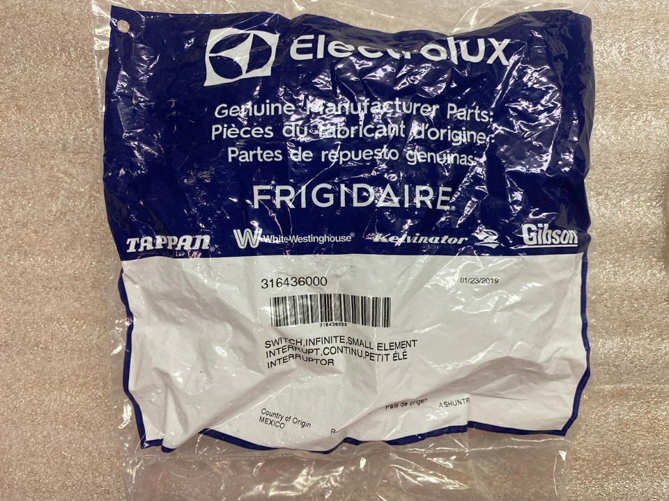 GENUINE OEM Frigidaire Range Surface Element Control Switch 316436000 ...