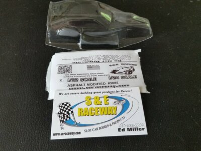 1/32 SLOT CAR BODY- ASPHALT MODIFIED -CLEAR VACUUM FORMED BODY #3085 | eBay