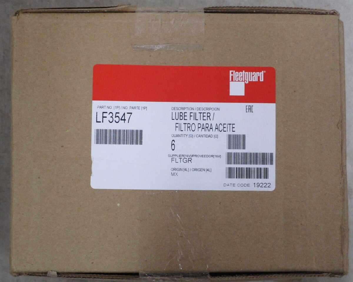 FLEETGUARD LF3547 - cross reference oil filters | oilfilter ...