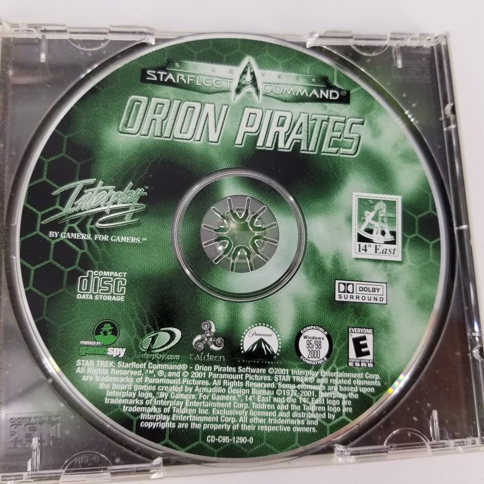 Star Trek StarFleet Command Orion Pirates Expansion PC CD Rom Game ...