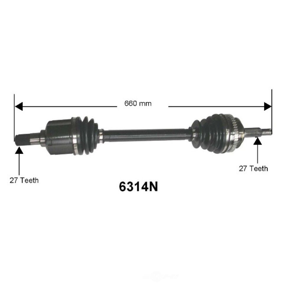 CV Axle Assembly-PDL Autopart Intl 1700-206309 | eBay