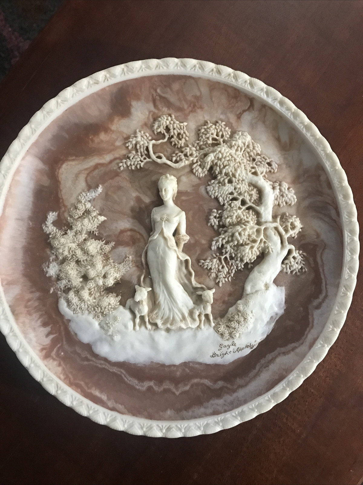 Incolay Stone Plate The Romantic Poets 1st Limited Ed "She Walks in ...