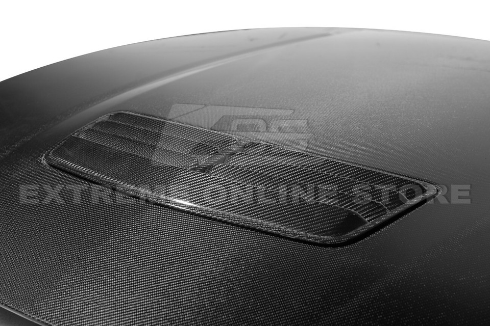 For 24-Up Ford Mustang S650 Factory CARBON FIBER Front Bumper Hood ...