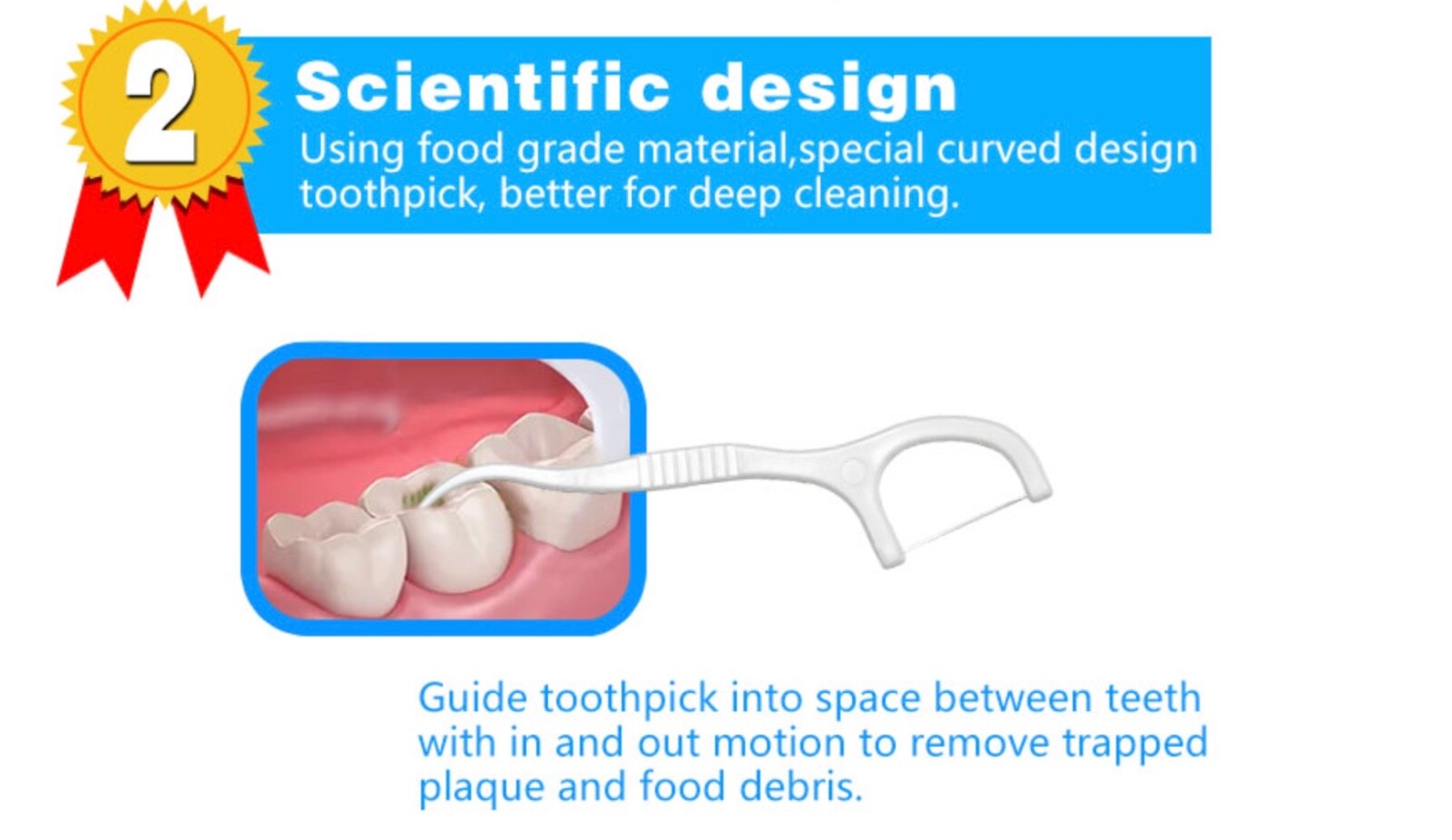 50PK DENTAL FLOSS STICKS | Interdental Tooth Harps Teeth Picks Oral ...