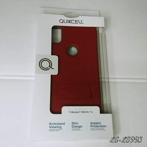 Quickcell T-mobile Red REVVL 4 Kickstand Viewing Slim Design Impact ...