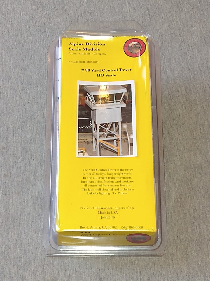 Alpine Division Scale Models HO Scale #80 Yard Control Tower ~ TS | eBay