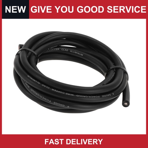 Car Ground Wire Power Wire 10ft Black CCA 8 GAUGE 12V 1 Pcs New ...
