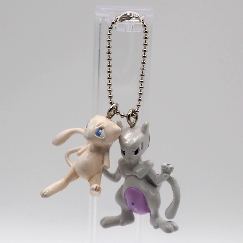 Mew & Mewtwo Pokemon Mini Figure Keychain Bandai Anime Japan ss159 | eBay