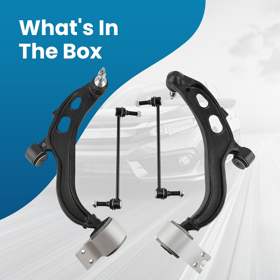 4x Control Arm & Sway bay link Kit For Ford Taurus 13-18 Lincoln MKS ...