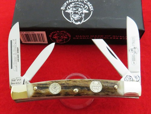 Buck Creek Germany Stag Congress Knife 2009 3 1/2" Closed GREAT One 2 ...