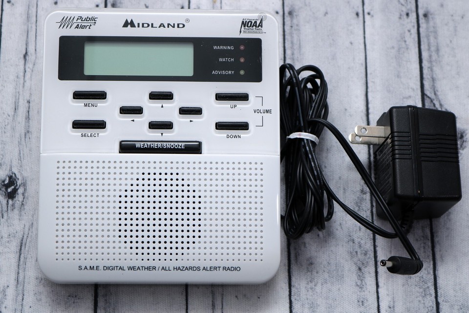 Midland WR-100 All Hazards Digital Weather Radio Public Alert NOAA ...