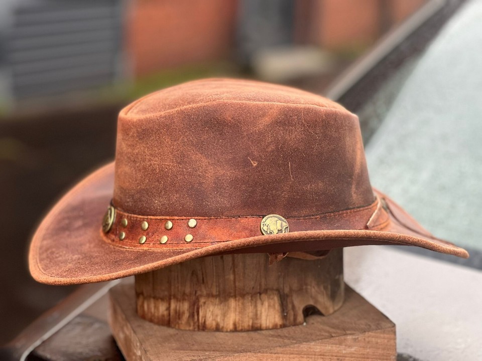 Unisex Rare Color Vintage Collector's Cowboy Hat Genuine Leather ...