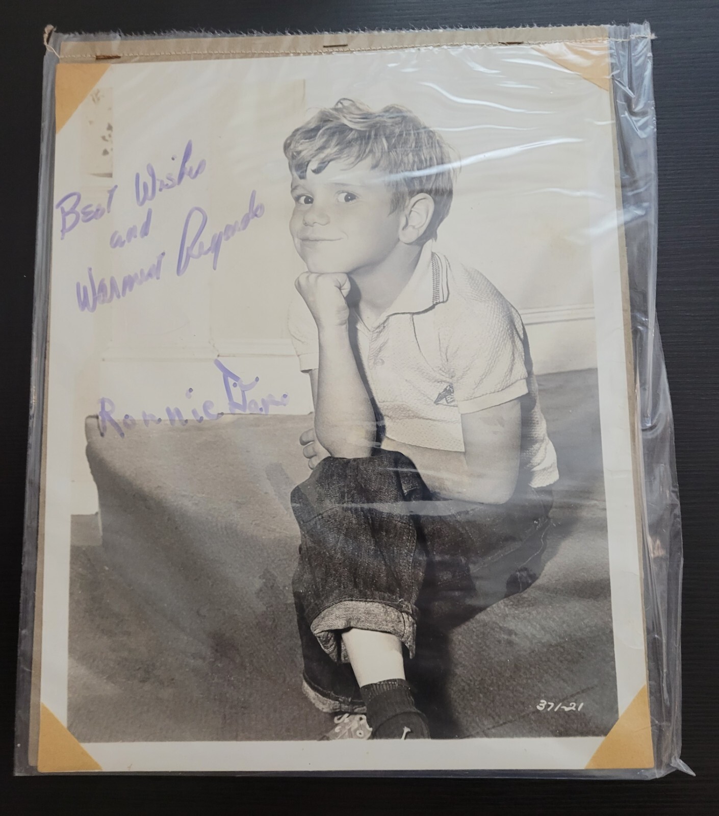 RONNIE DAPO CHILD ACTOR SIGNED PHOTO ROOM FOR ONE MORE MUNSTERS ANDY ...