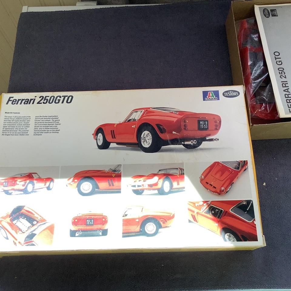 Vintage, Rare, Testors Ferrari 250GTO, 1:24, Model Car Kit, #223, New ...