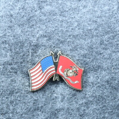 Military Hat Pin: U.S.M.C. Marines Flag | U.S. Flag Pin [1-1/8"] | eBay