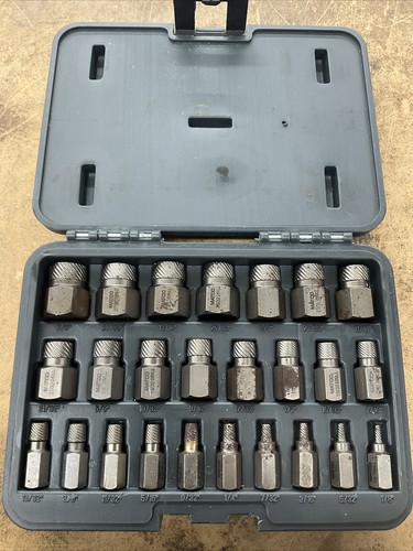 Matco 25 Piece Hexagonal Head Multi Spline Screw Extractor Set SES25 ...