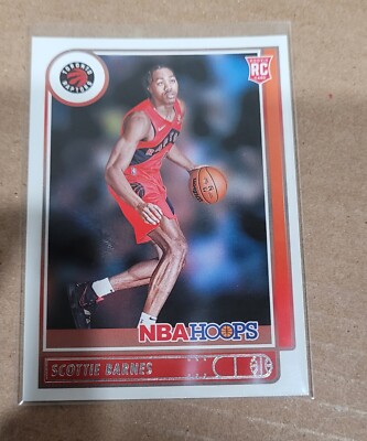 2021-22 Panini NBA Hoops Scottie Barnes #227 Rookie RC Toronto Raptors ...