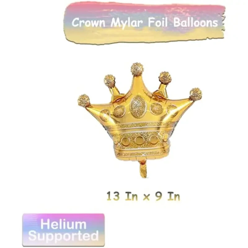 32in Rose Gold Number 3 Crown Balloon, Birthday Decoration Balloon ...