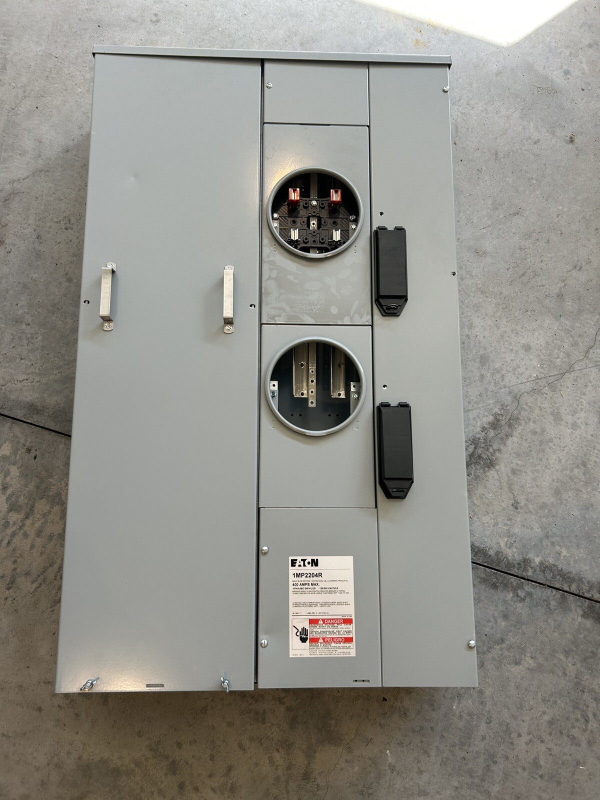 Eaton 1MP2204R 400A Two Meter Socket Main Electrical Panel 2-200 Amp ...