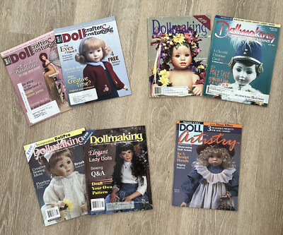Vintage Lot of 7 DOLL CRAFTER & COSTUMING, Dollmaking Artistry Design ...