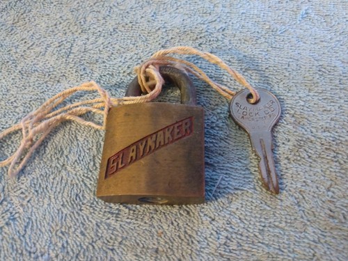 VTG Slaymaker Padlock And Key Made In USA | eBay