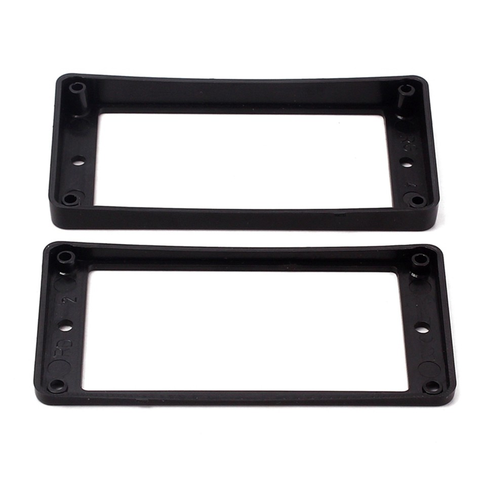 10PCS Black Curved Humbucker Pickups Frame Mounting Rings for ...