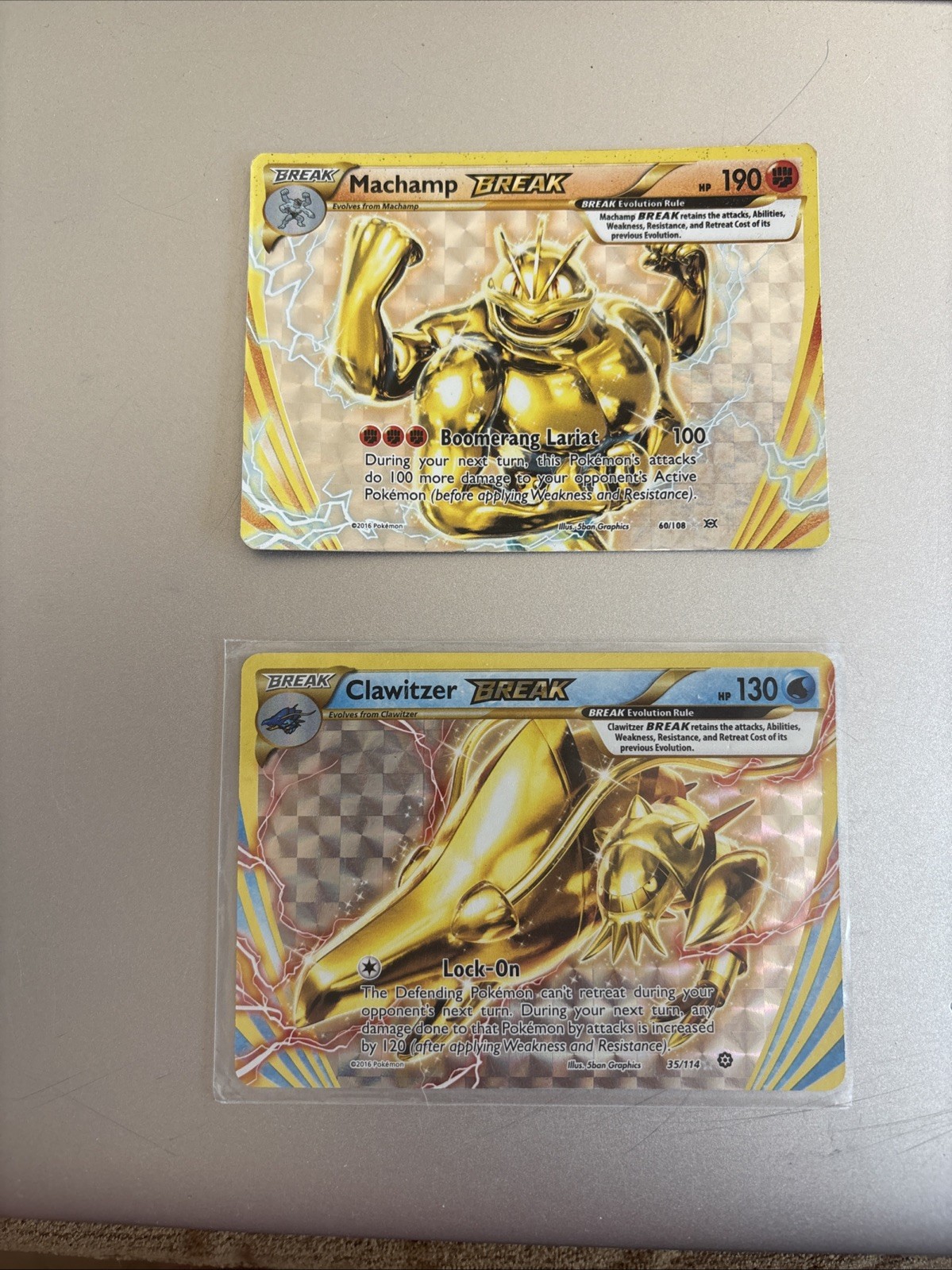 Pokémon Machamp & Clawitzer BREAK Trading Cards Set | eBay