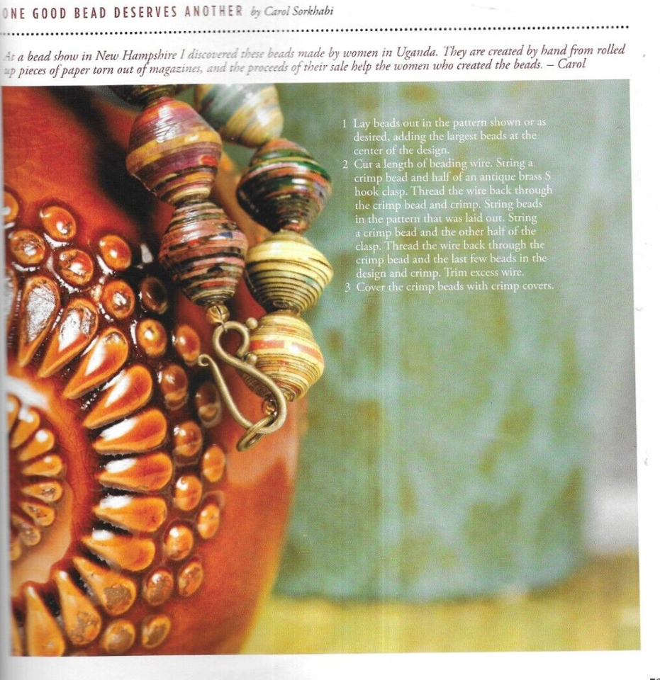 Bead Trends Magazine Metal and Wire Work Jewelry Designs Sead Beading ...