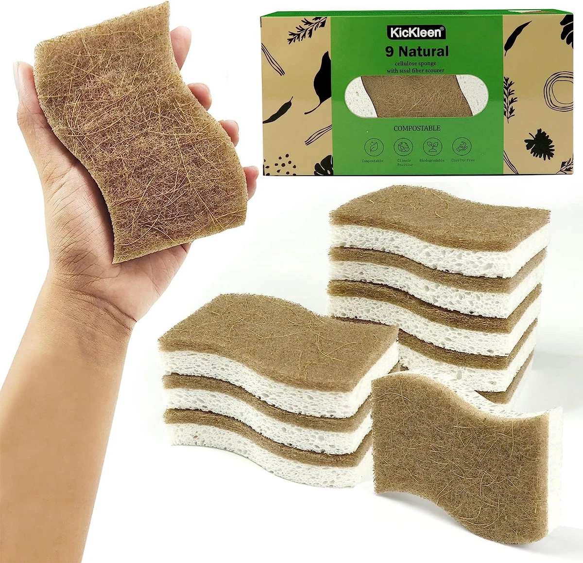 White Kitchen Sponge