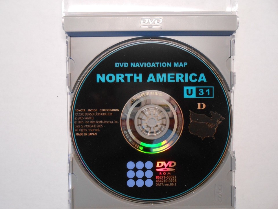 OEM GPS DVD Navigation Map North America U31 D Denso for Lexus/Toyota ...